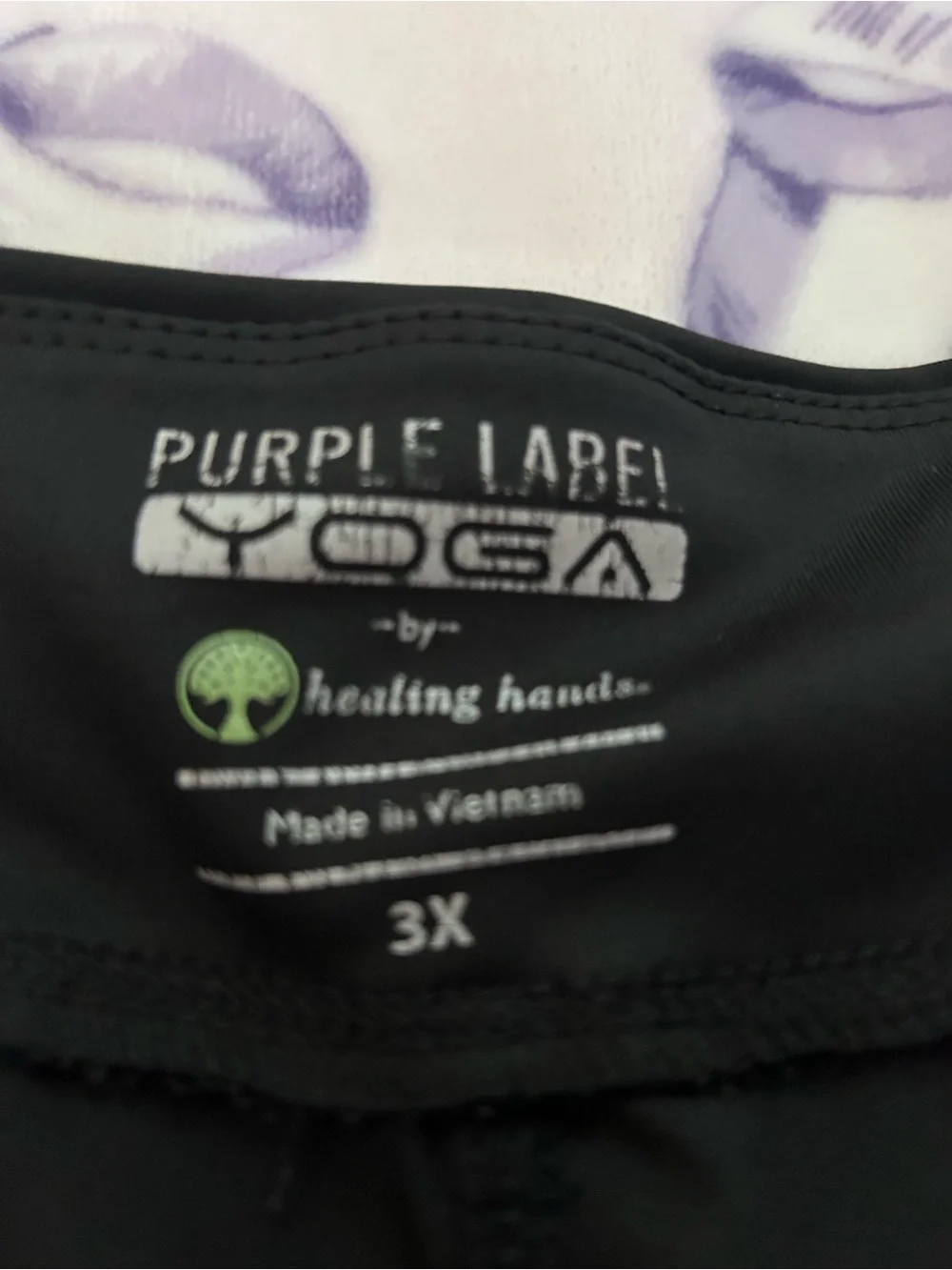 Pants & Jumpsuits | Purple Label Yoga By Healing Hands Black Active ...
